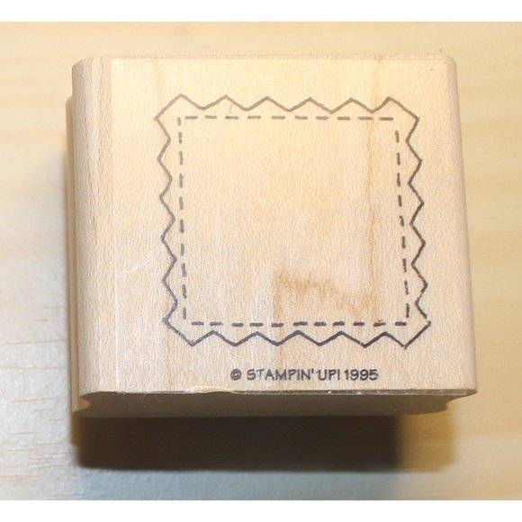 Stampin' Up! | Design | Small Vintage Rubber Stamp Border With Zigzag ...